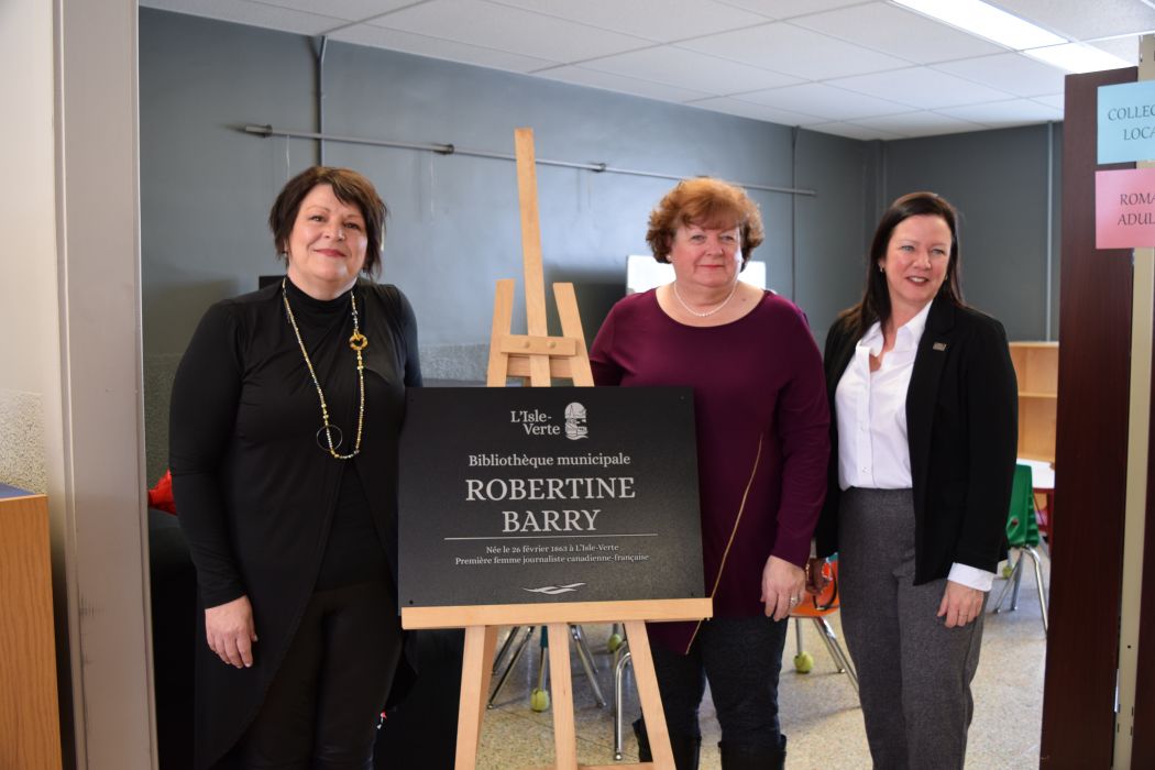 Inauguration de la bibliothèque municipale Robertine-Barry à L'Isle ...