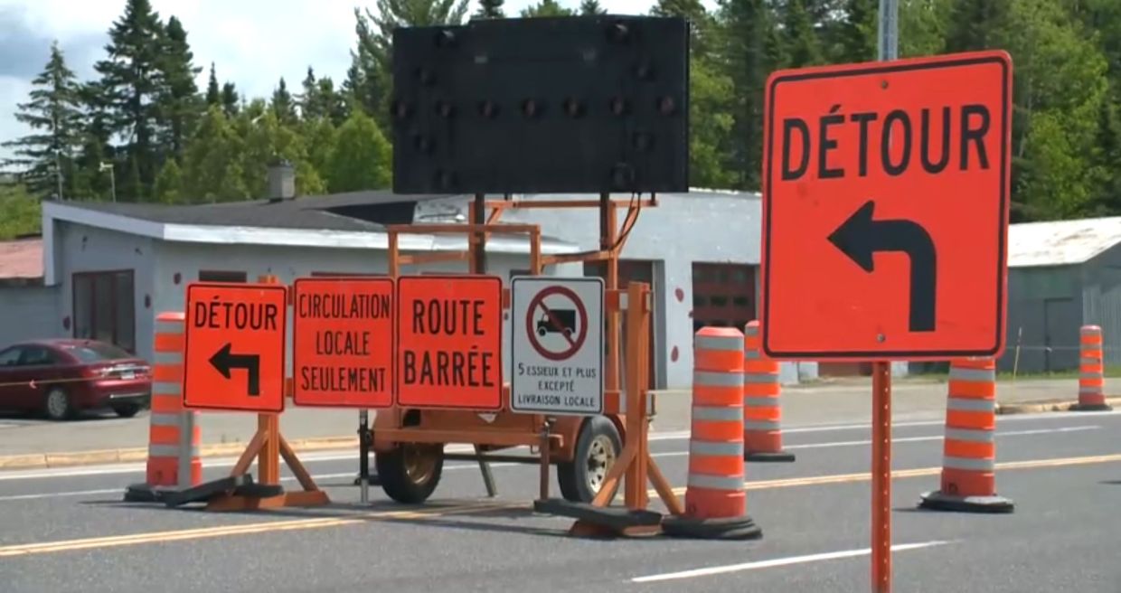 Route 289 : réouverture du tronçon dès vendredi - TVA CIMT CHAU