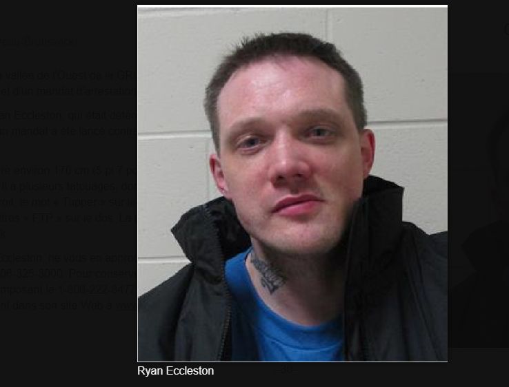 Ryan Eccleston homme recherché - TVA CIMT CHAU