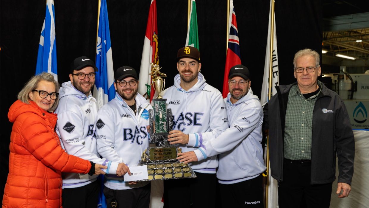 Une équipe locale brille au Challenge de curling Desjardins - TVA CIMT CHAU